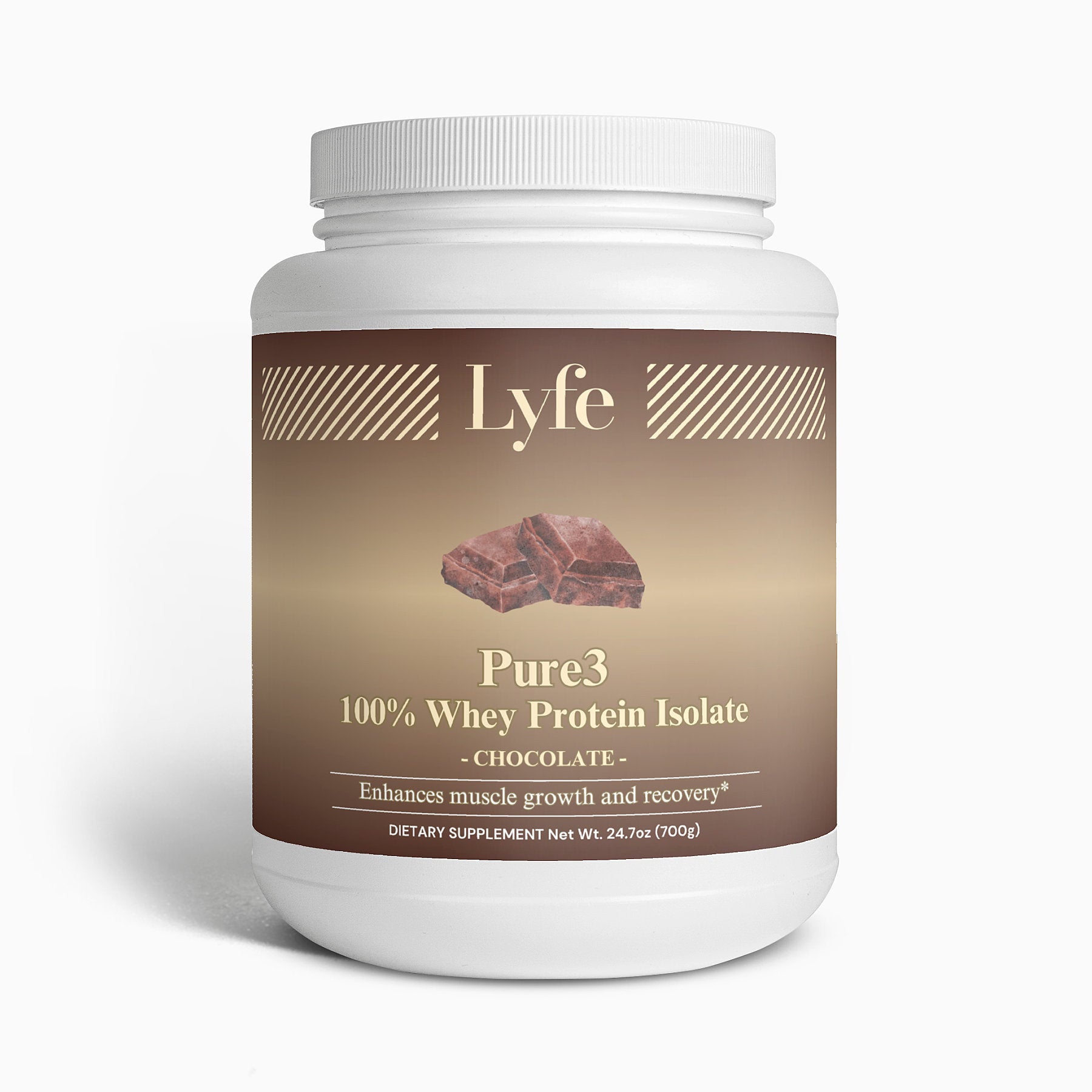 Pure3 100% Whey Protein Isolate (Chocolate) – Lyfe